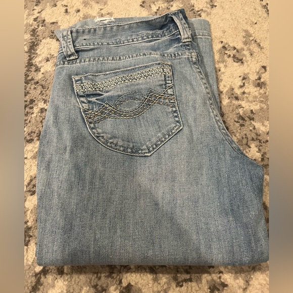 Pants & Jumpsuits | Light Blue Denim Jeans With Embroidered Pocket ...